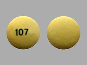 Pill Finder: 107 Yellow Round - Medicine.com