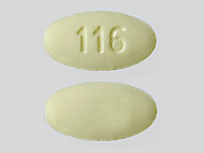 Pill Finder: 116 Yellow Elliptical / Oval - Medicine.com