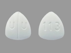 Pill Finder: U U 113 White Three-sided - Medicine.com