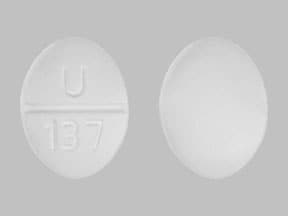 Pill Finder: U 137 White Elliptical / Oval - Medicine.com