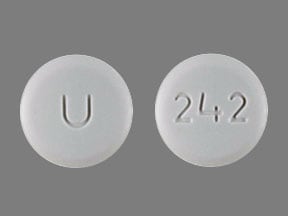 Pill Finder: U 242 White Round - Medicine.com