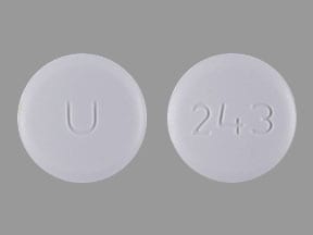 Pill Finder: U 243 White Round - Medicine.com