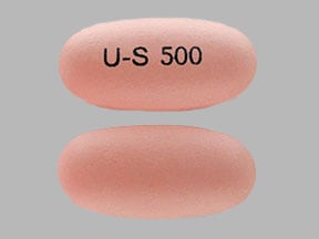 Pill Finder: U-S 500 Pink Capsule-shape - Medicine.com