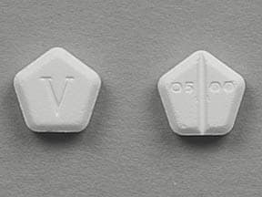 Pill Finder: V 0500 White Five-sided - Medicine.com