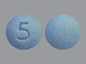 Pill Finder: 5 Blue Round - Medicine.com