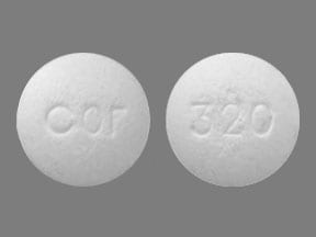 Pill Finder: cor 320 White Round - Medicine.com