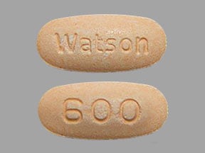 Pill Finder: Watson 600 Orange Elliptical / Oval - Medicine.com