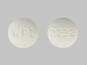 Pill Finder: WPI 2232 White Round - Medicine.com