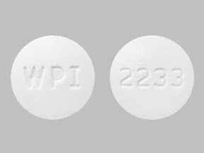 Pill Finder: WPI 2233 White Round - Medicine.com