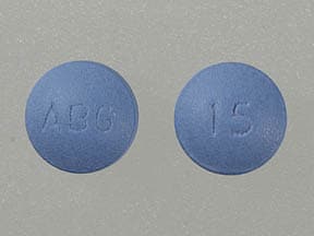 Pill Finder: ABG 15 Blue Round - Medicine.com