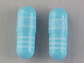 Pill Finder: INDERAL LA 80 Blue Capsule-shape - Medicine.com