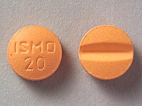 Pill Finder: ISMO 20 Orange Round - Medicine.com