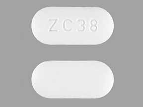 Pill Finder: ZC38 White Elliptical / Oval - Medicine.com