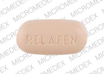 Pill Finder: RELAFEN 750 Beige Elliptical / Oval - Medicine.com
