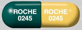 Pill Finder: ROCHE 0245 ROCHE 0245 Green Capsule-shape - Medicine.com