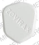 Pill Finder: ZOVIRAX Logo White U-shape - Medicine.com