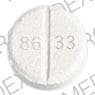 Pill Finder: 86 33 UNIMED White Round - Medicine.com