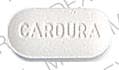 Pill Finder: CARDURA 1 mg White Elliptical / Oval - Medicine.com