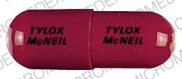 Pill Finder: TYLOX McNEIL TYLOX McNEIL Red Capsule-shape - Medicine.com