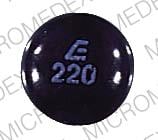 Pill Finder: E 220 Blue Round - Medicine.com