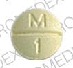 Pill Finder: M 1 Yellow Round - Medicine.com