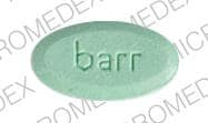 Pill Finder: barr 832 2 1/2 Green Elliptical / Oval - Medicine.com