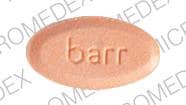 Pill Finder: barr 833 5 Orange Elliptical / Oval - Medicine.com