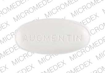 Pill Finder: AUGMENTIN 500/125 White Elliptical / Oval - Medicine.com