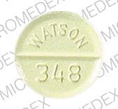 Pill Finder: WATSON 348 Yellow Round - Medicine.com