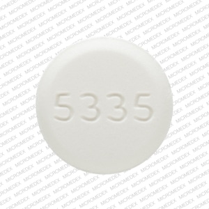 Pill Finder: DAN DAN 5335 White Round - Medicine.com