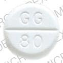 Pill Finder: GG 80 White Round - Medicine.com