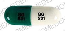 Pill Finder: GG 531 GG 531 Green Capsule-shape - Medicine.com