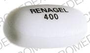 Pill Finder: RENAGEL 400 White Elliptical / Oval - Medicine.com