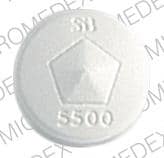 Pill Finder: SB 5500 White Round - Medicine.com