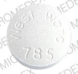 Pill Finder: West-ward 785 White Round - Medicine.com