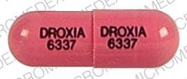 Pill Finder: DROXIA 6337 DROXIA 6337 Orange Capsule-shape - Medicine.com