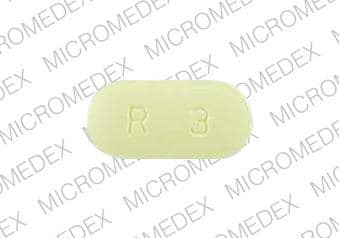 Pill Finder: JANSSEN R 3 Yellow Elliptical / Oval - Medicine.com