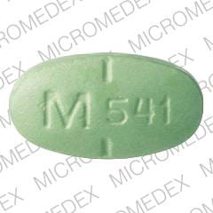 Pill Finder: M 541 Green Elliptical / Oval - Medicine.com