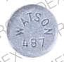 Pill Finder: WATSON 487 Gray Round - Medicine.com