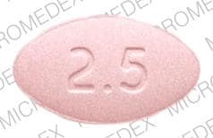 Pill Finder: PERCOCET 2.5 Pink Elliptical / Oval - Medicine.com