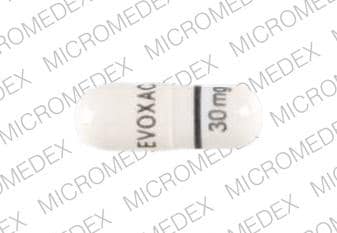 Pill Finder: EVOXAC 30 mg White Capsule-shape - Medicine.com