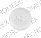 Pill Finder: 1423 M White Round - Medicine.com