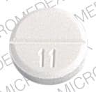 Pill Finder: 11 Triangle Logo White Round - Medicine.com