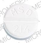 Pill Finder: DIURIL MSD 214 White Round - Medicine.com