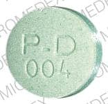 Pill Finder: P-D 004 Green Round - Medicine.com