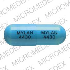 Pill Finder: MYLAN 4430 MYLAN 4430 Blue Capsule-shape - Medicine.com