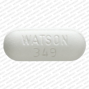 Pill Finder: WATSON 349 White Elliptical / Oval - Medicine.com