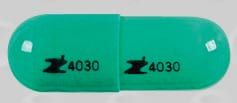 Pill Finder: Z 4030 Z 4030 Green Capsule-shape - Medicine.com