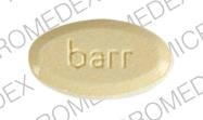 Pill Finder: barr 834 7 1/2 Yellow Elliptical / Oval - Medicine.com