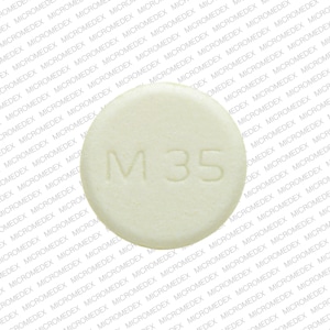 Pill Finder: M 35 Yellow Round - Medicine.com